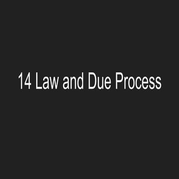 Law and Due Process Government Chapter 14 | PDF