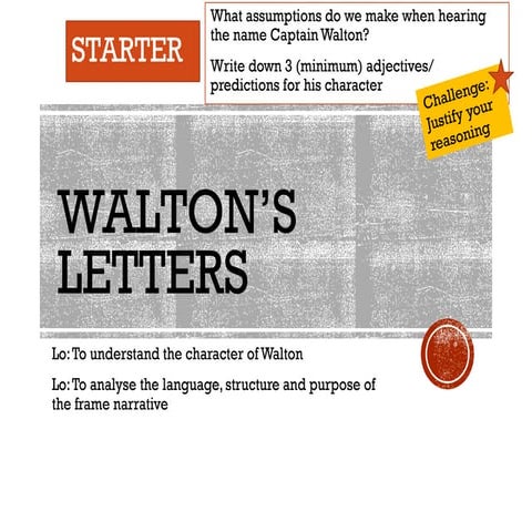 Copy of Lesson 3 - Walton’s letters - PRE.pptx