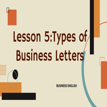 Types of Letters | PPTX