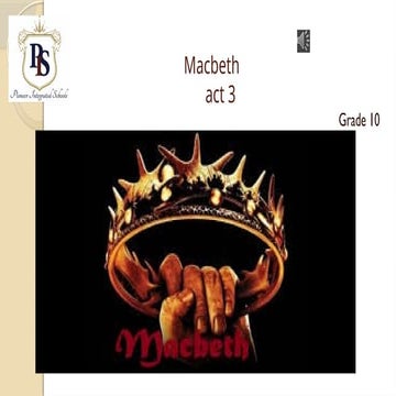 Macbeth Act 3 Notes | PPT