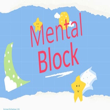 presentation theory of mental block in our self | PPTX