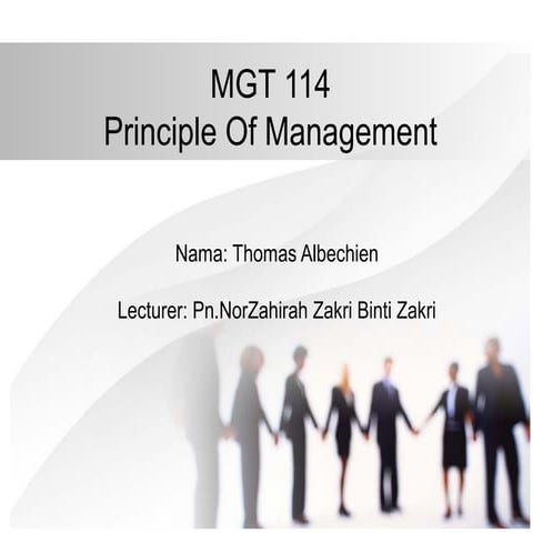 Principle Of Management (POM) | PPT