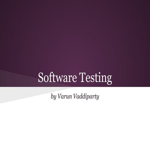 Introduction To Unit Testing Using Qunit Ppt 