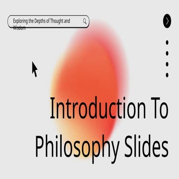 Philosophy : Introduction to Philosophy. | PPTX