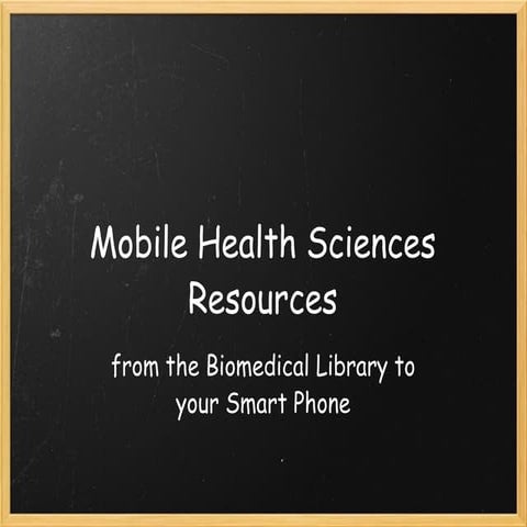 Mobile Health Sciences Resources | PPT