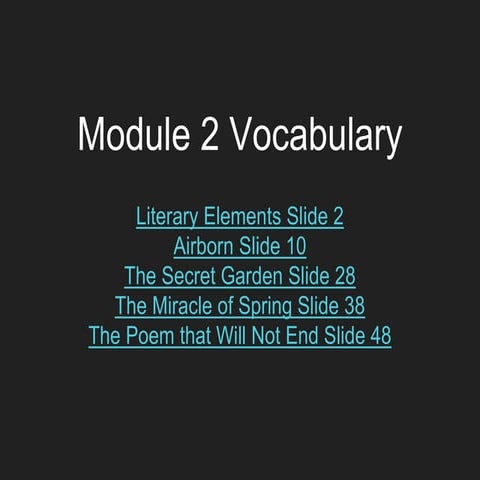 Copy of Module 2 Vocabulary. Into reading grade 5 | PPTX