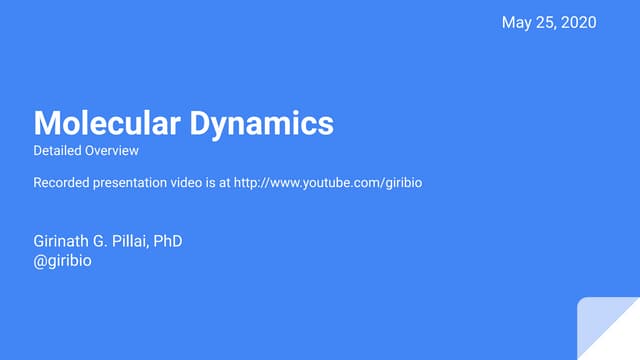 Gromacs Molecular Dynamics Simulation