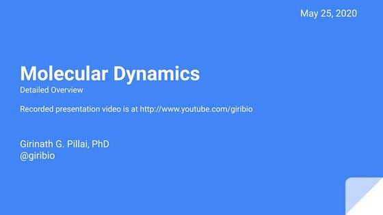 The Basic of Molecular Dynamics Simulation | PPT