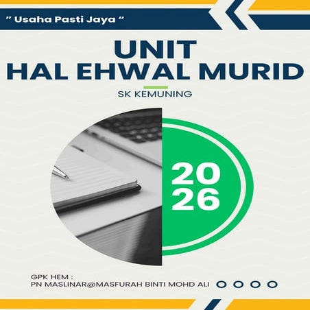 Copy of MUKA DEPAN UNIT 2026.pdf . unit hal ehwal murid | PDF