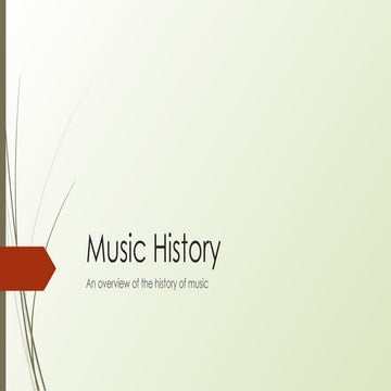 Copy of Music History Music Class Middle School | PPTX
