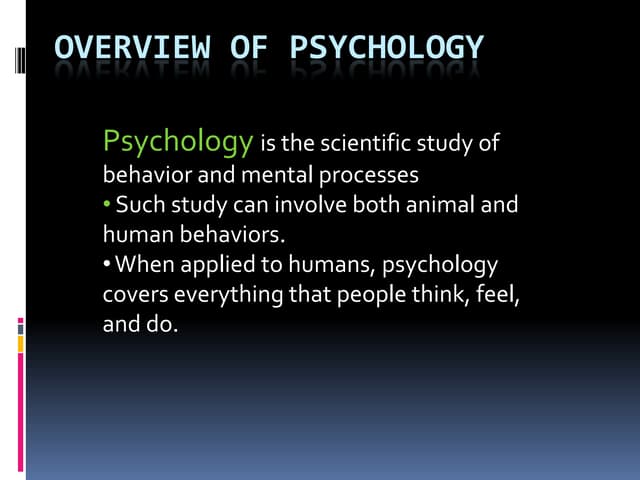 Definition and scope of psychology | PPTX