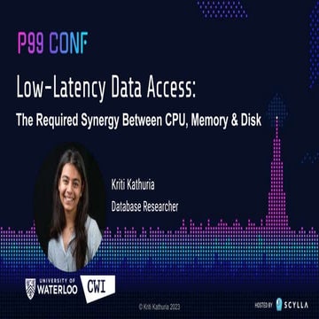 Low-Latency Data Access: The Required Synergy Between Memory & Disk | PPT