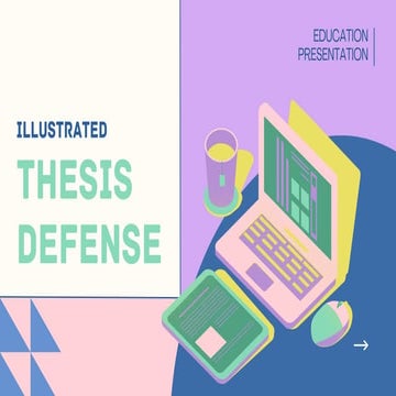 Pastel Multicolored Colorblock Illustrated Thesis Defense Presentation ...