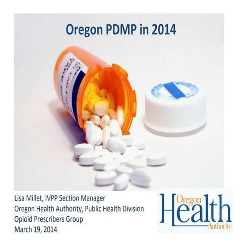 OR PDMP Program Details 2014 | PDF | Illegal Drugs, Tobacco ...