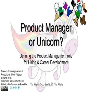 Product Manager or Unicorn? Defining the PM role for Hiring & Career ...