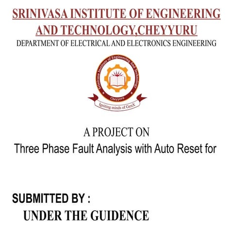 Three phase fault analysis with auto reset .pptx
