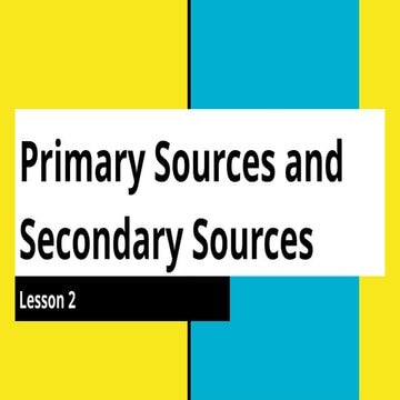 Sources in History | PPT
