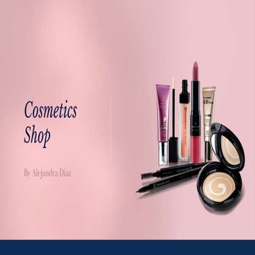 Cosmetics shop - Data Analysis project | PPTX