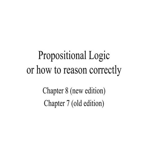 Propositionallogicppt 4678