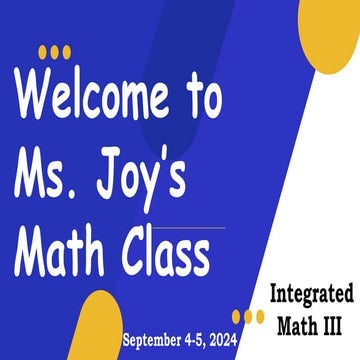 integrated math core 3 lesson 1.2-graphs | PPT
