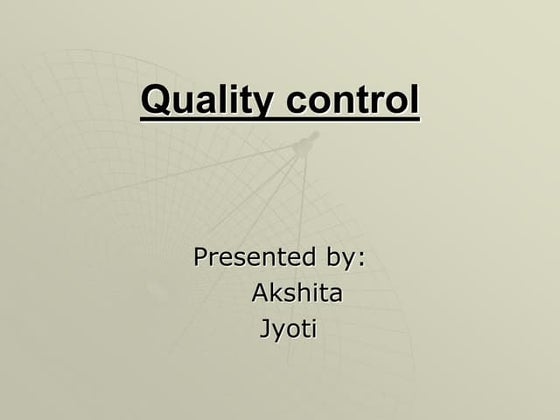 Quality Assurance Vs Quality Control | PPT