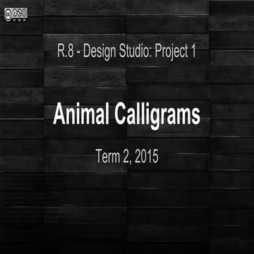 Copy of room8 design studio - project 1- animal calligram | PDF