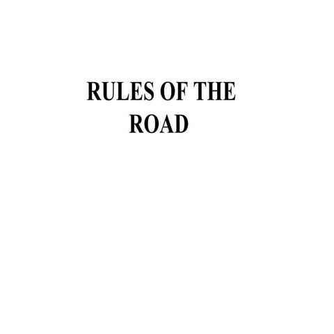 Copy of rules of the road | PPT
