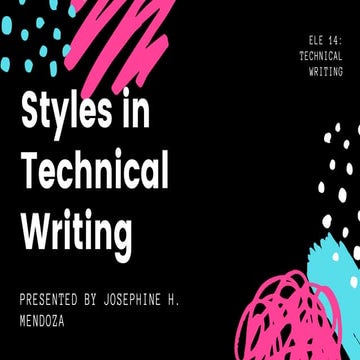 styles in technical writing | PDF