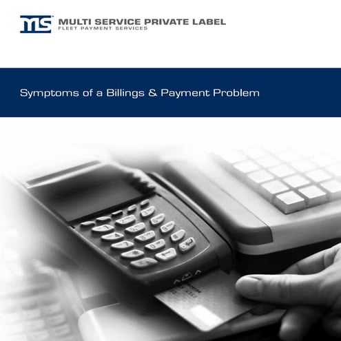 Symptoms of a Billing and Payment Problem | PPT