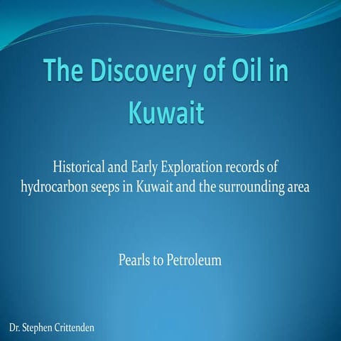 The discovery of oil in kuwait | PDF