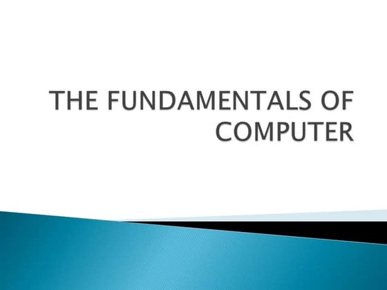 Fundamentalsofcomputer | PPT