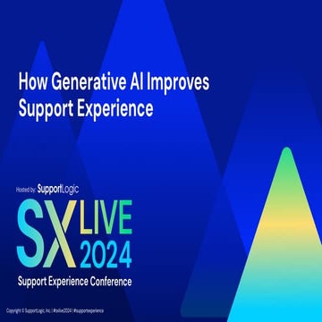 How Generative AI to Improve Support Experience | PDF