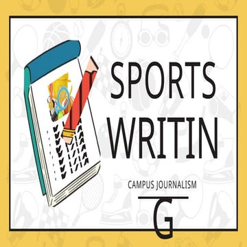 SPORTS WRITING Lesson and Activities for Campus Journalism | PPTX