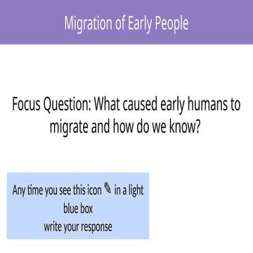 Copy of Unit 1 Day 3 - Lesson - Migration of Early People - SSG9.pptx