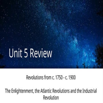 AP World History Unit Five Review Presentation | PPTX