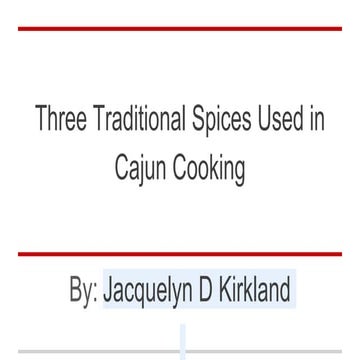 History and Culture of the Cajun People | PPTX