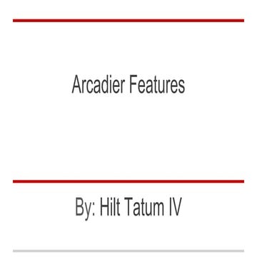 Arcadier Features | PPTX