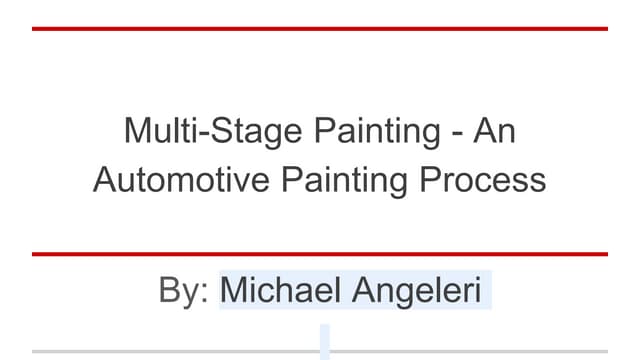 Painting process of car | PPTX