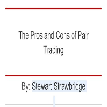 The Pros and Cons of Pair Trading | PPT