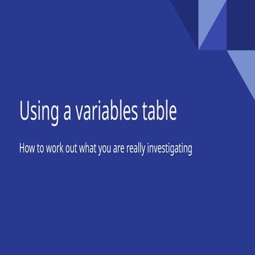 WHar are the diffwerent variables table.pptx