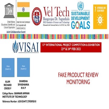 fake product review monitoring | PPTX