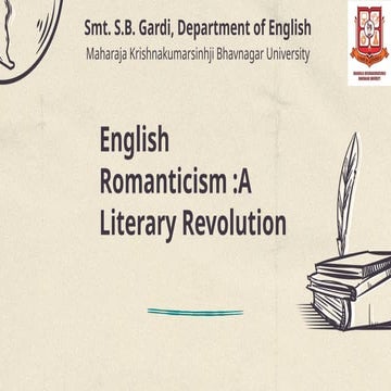 English Romanticism :A Literary Revolution | PPTX