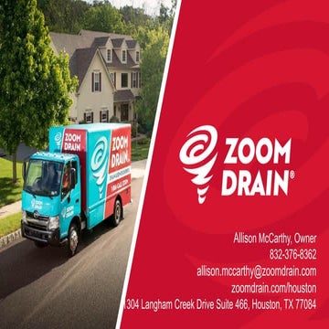 Zoom Drain, Drain and Sewer Experts in Houston, Katy and Cypress, Texas ...