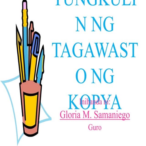 Copyreader and proofreader | PPTX