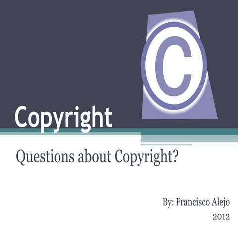 Copyright | PPT | Law