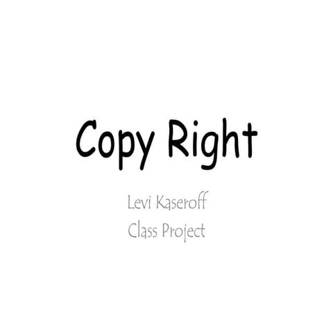 Copy right | PPTX