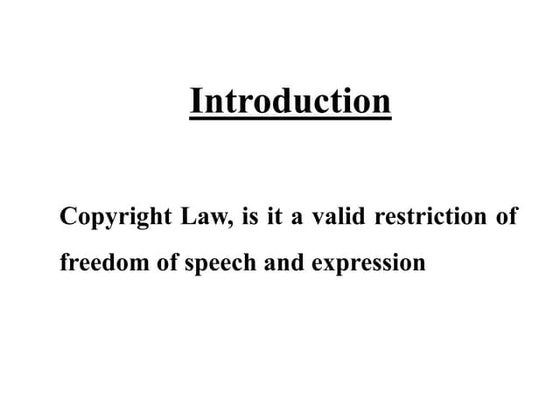 Copyright and its infringement | PPT