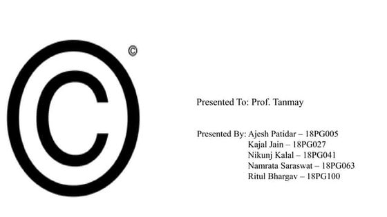 Intellectual Property, Copyright, and Ethics | PPT