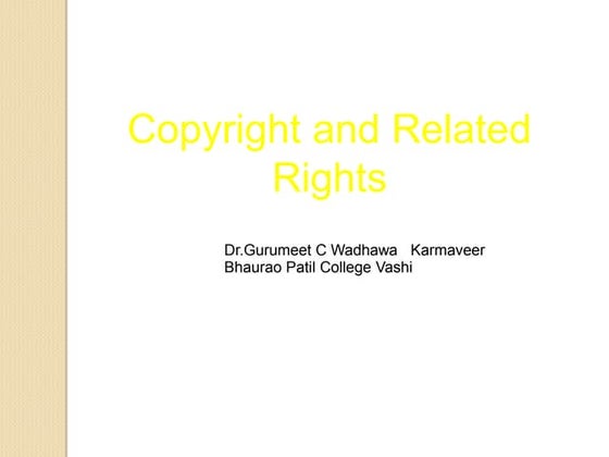 Copyright 101: What is a copyright? | PPT
