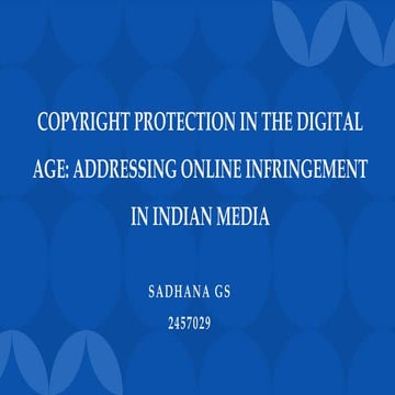 Copyright infringement in digital world. | PPTX